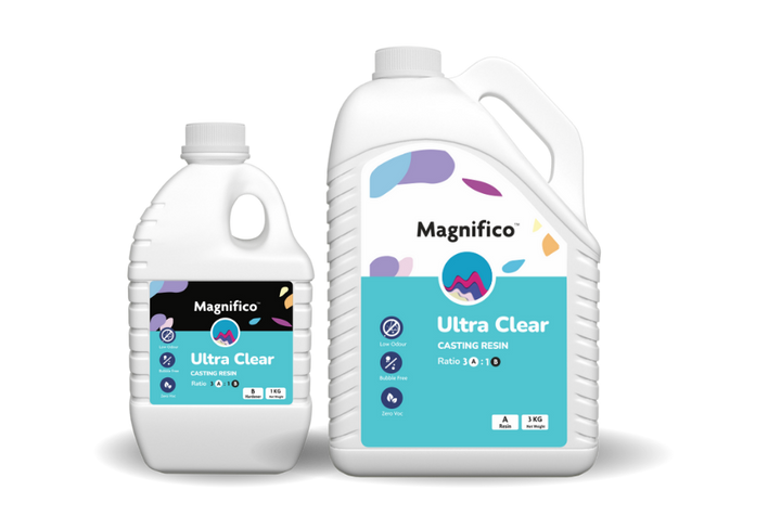 Buy Metallic Clear Epoxy Resin - Bubble Free Resins – Magnifico Resins
