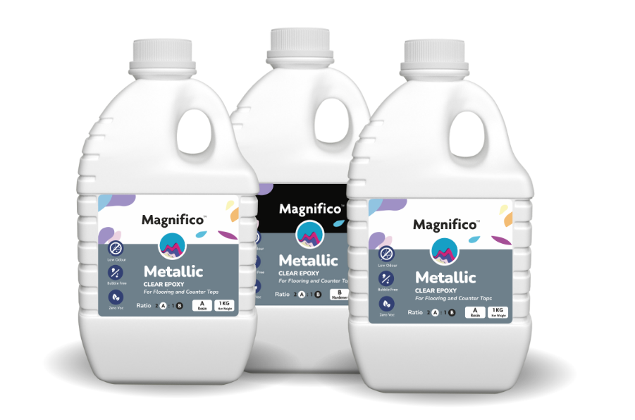 Buy Metallic Clear Epoxy Resin - Bubble Free Resins – Magnifico Resins